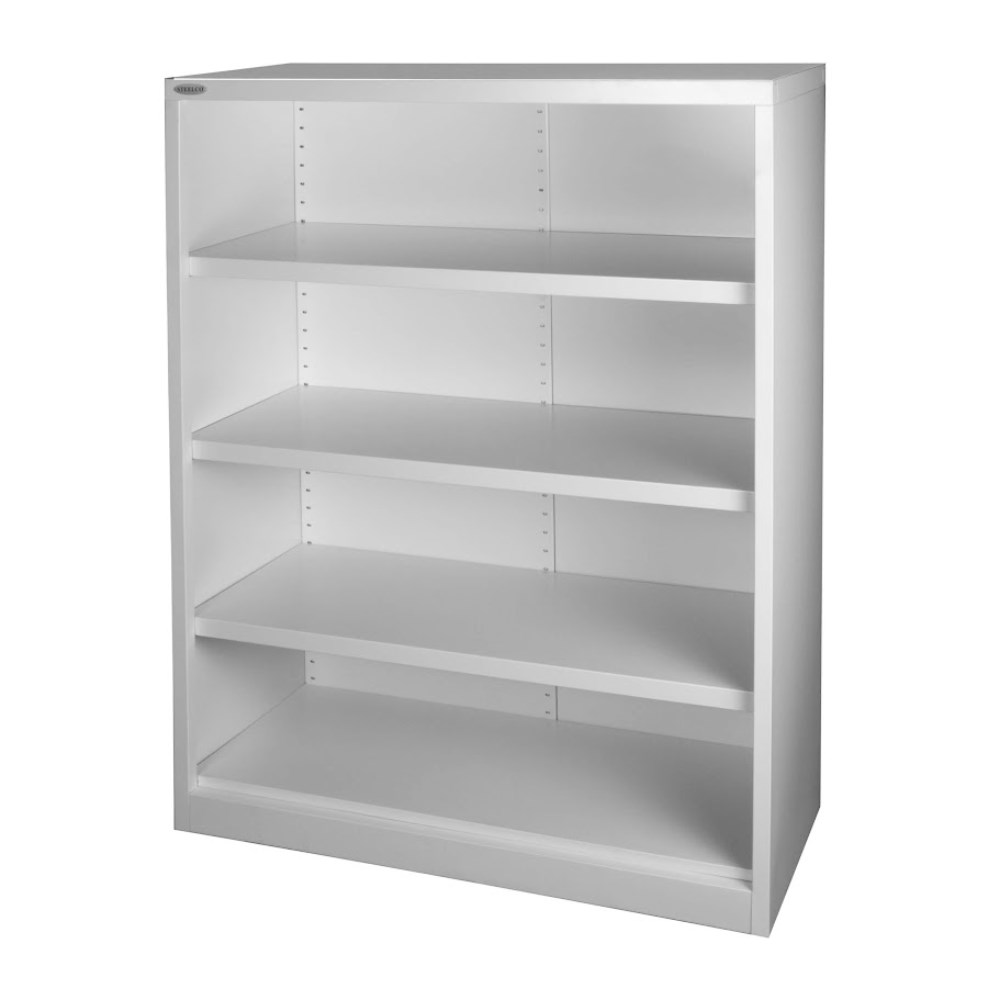 Storage - Steelco Bookcase 3 Shelves 900W x 400D x 1320mmH All White ...